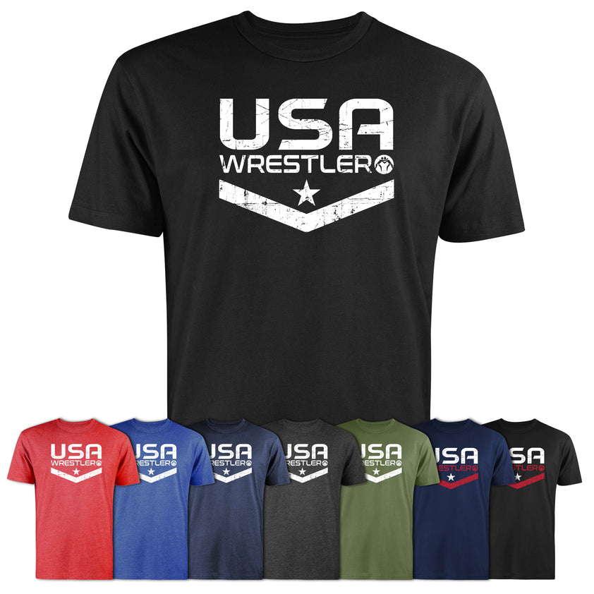 WrestlingMart USA Star Tee | Multiple Colors Available